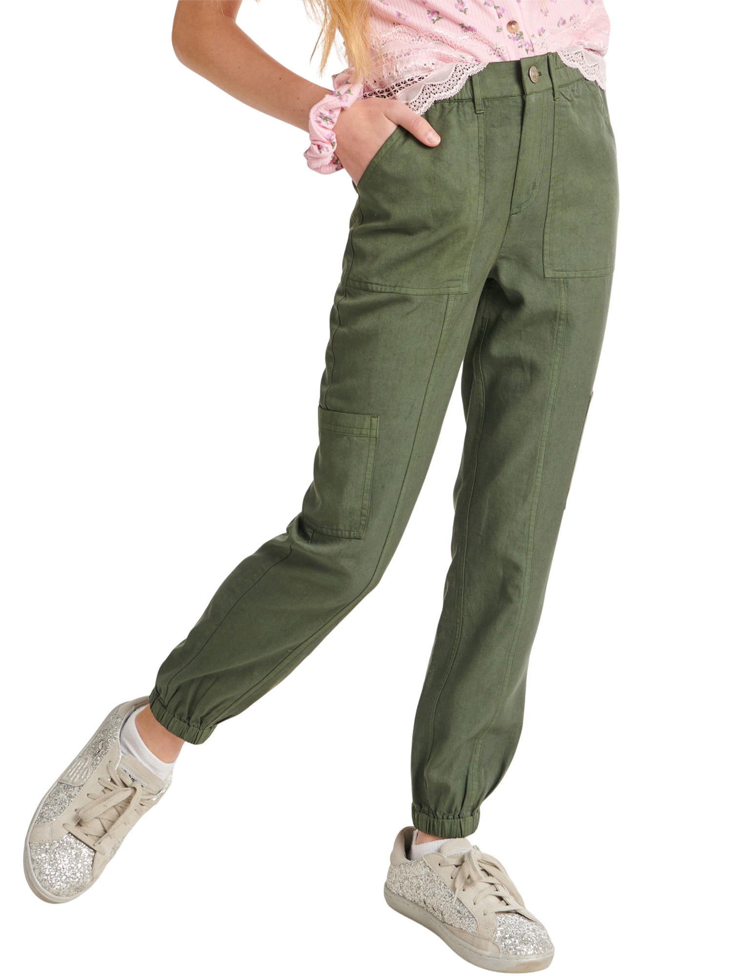 Justice Girls Cinched Jogger, Sizes 6-18, Slim & Plus - Walmart.com