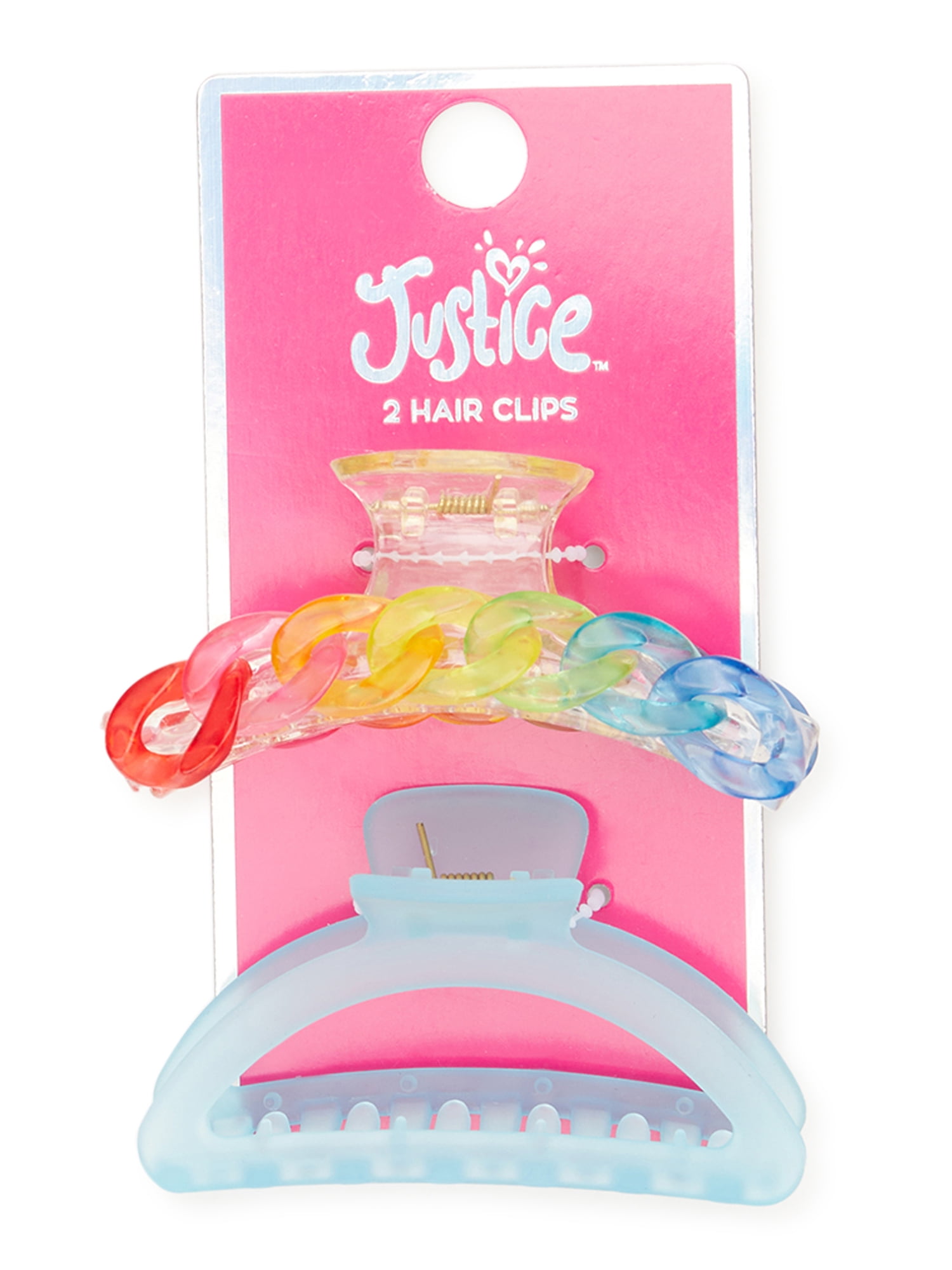 Justice Girls Claw Hair Clips, 2-Pack Blue - Walmart.com