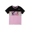 Justice Girls Colorblock Graphic Active T-Shirt, Sizes 5-18 & Plus ...