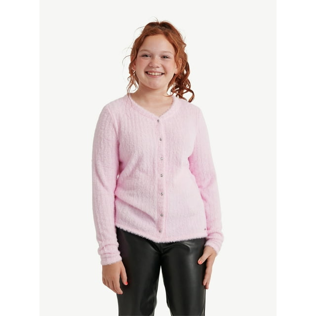 Justice Girls Cozy Cardigan, Sizes XS-XL & Plus - Walmart.com