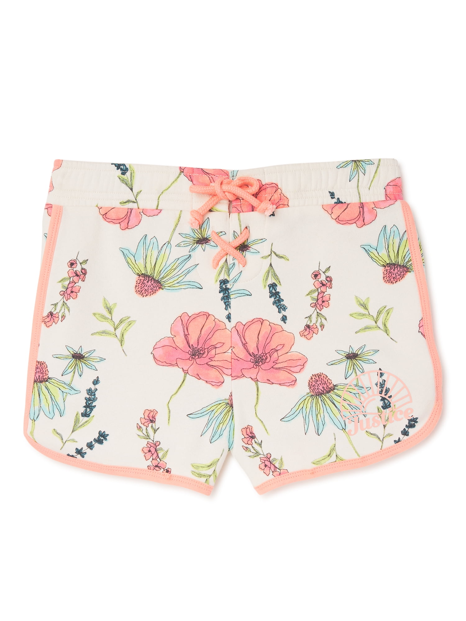 Justice Girls Drawstring Play Shorts, Sizes 5-18 & Plus - Walmart.com