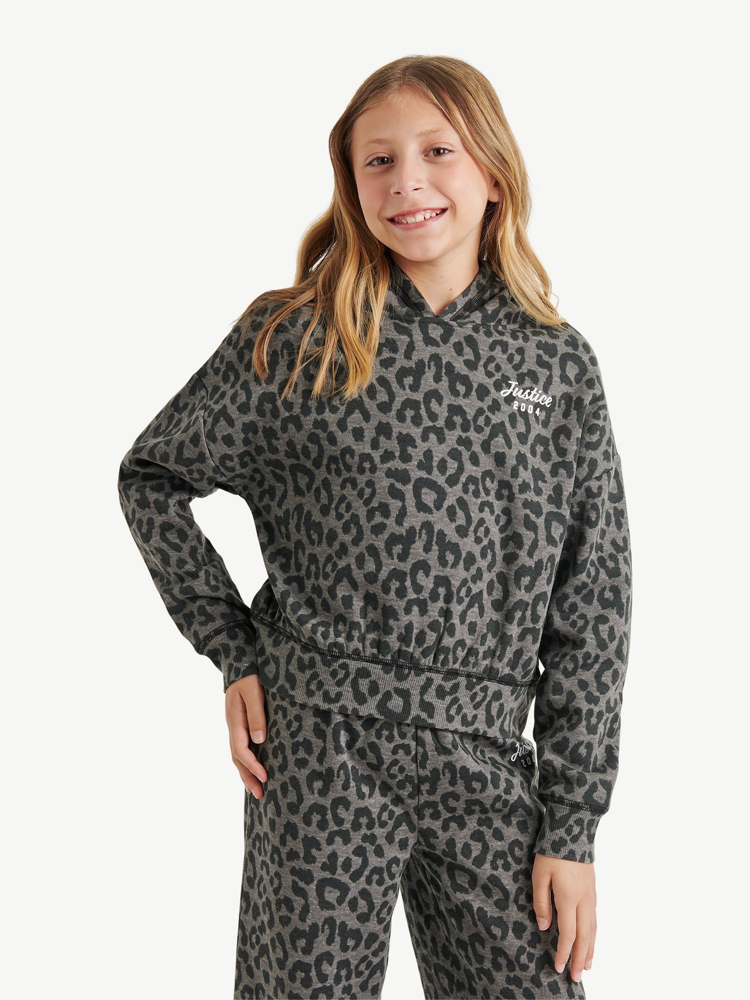 Justice Girls Fleece Hoodie, Sizes XS - XLP - Walmart.com
