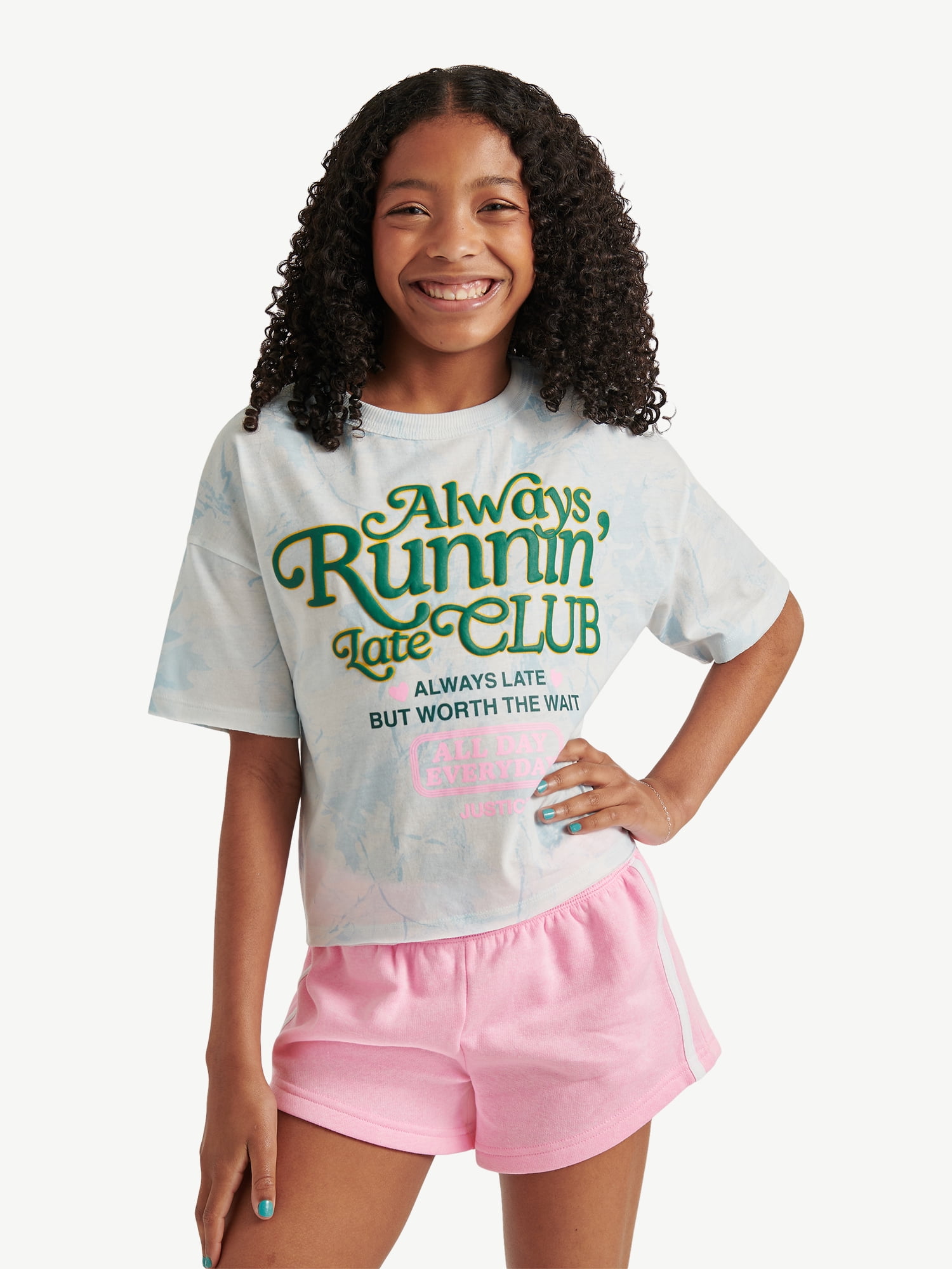 Justice Girls EDF Short Sleeve Tee, Sizes XS - XLP - Walmart.com