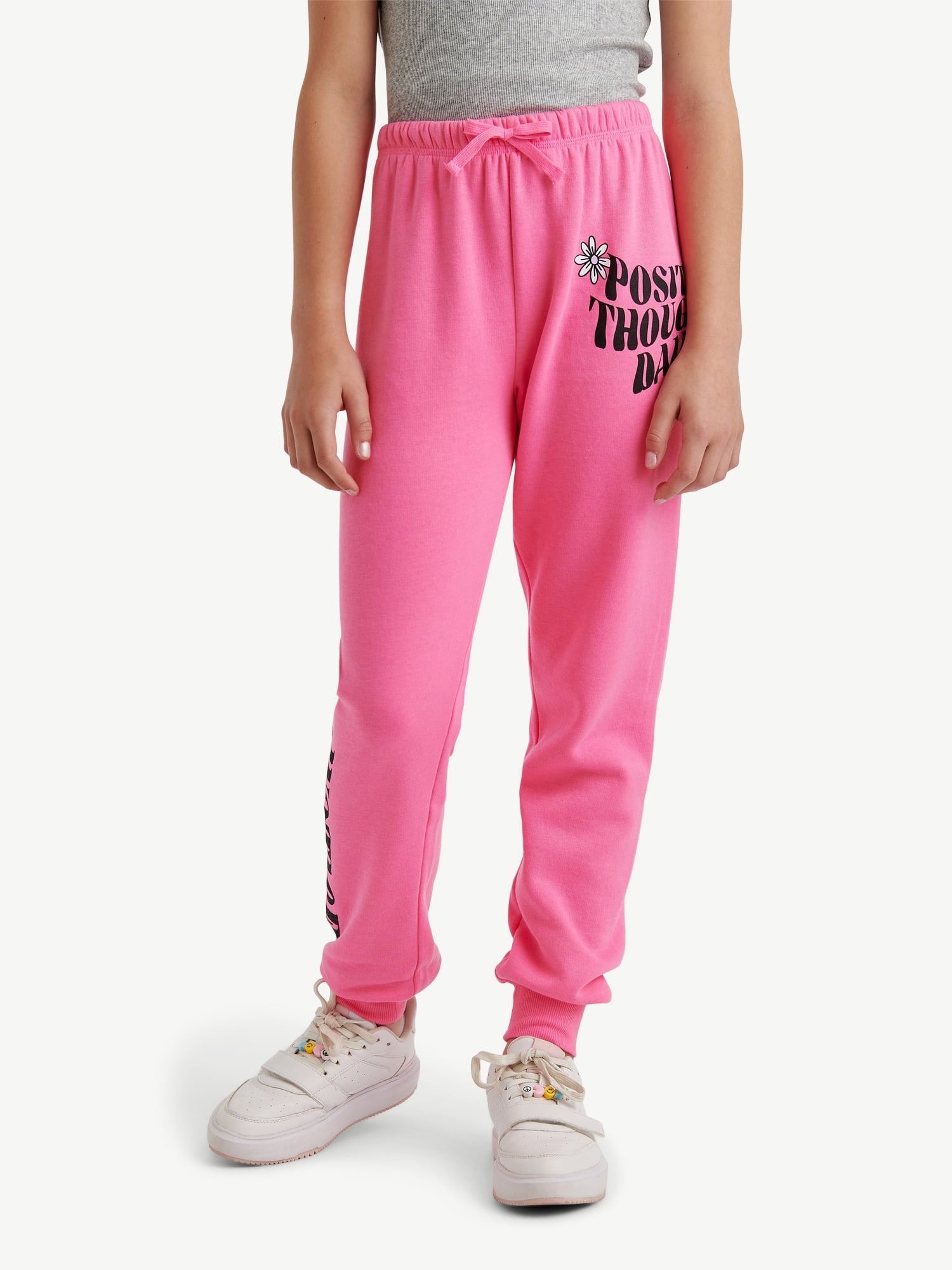 Justice Girls EDF Jogger - Fleece Sweatpants - Walmart.com