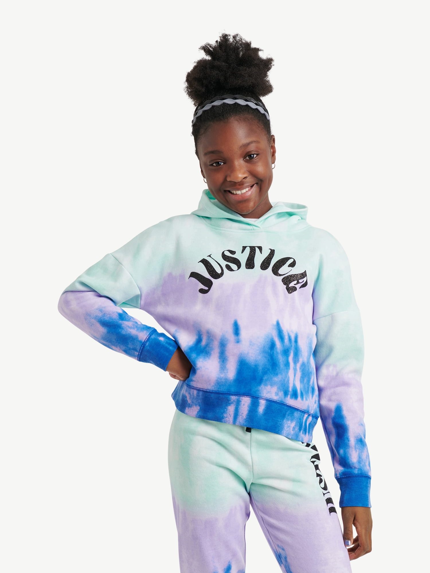 Justice Girls Fleece Hoodie, Sizes S-XL and Plus - Walmart.com