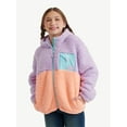 Justice Girls Full Zip Plush Jacket, Sizes XS-XL - Walmart.com