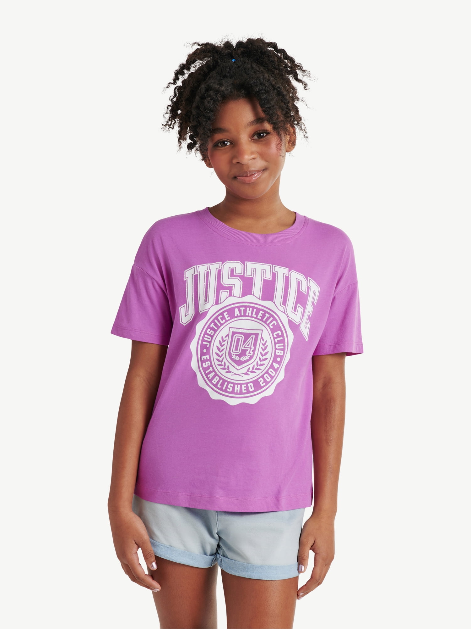 Justice Girls Graphic T-Shirt, Sizes XS-XL & Plus - Walmart.com