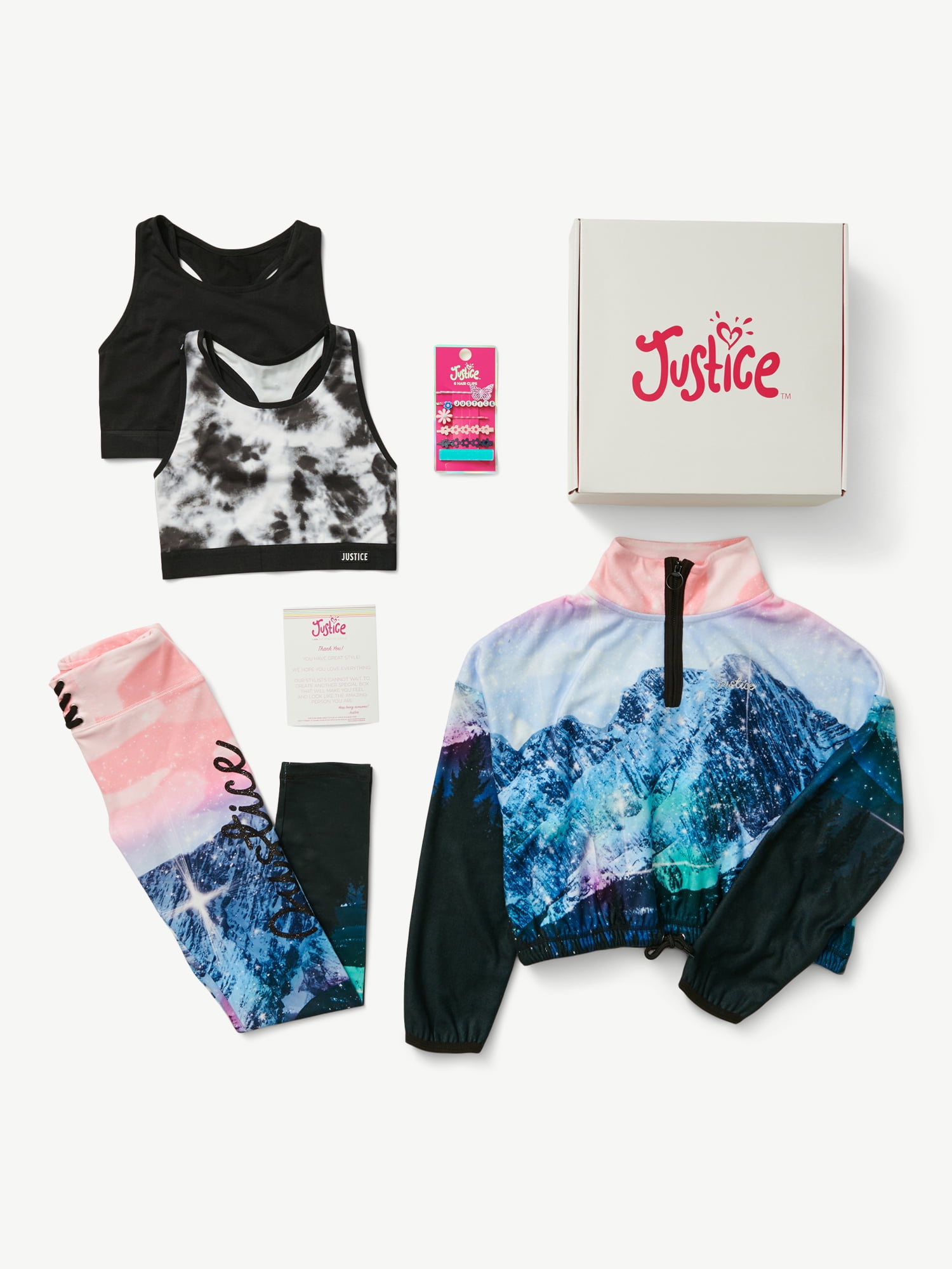 Justice Girls Holiday Gifting Collection X 4-Piece Outfit Bundle Box ...