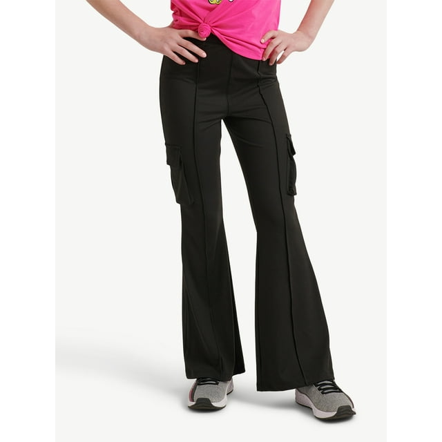 Justice Girls J-Sport Cargo Flare Active Pant, Sizes XS-XLP - Walmart.com
