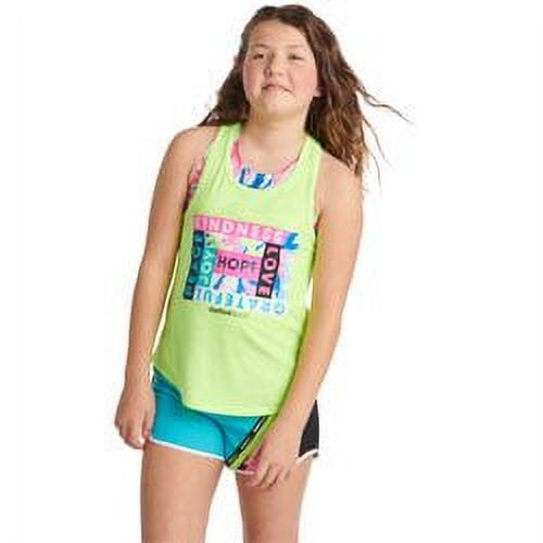 Justice Girls J-Sport Mesh Detail Tank Top, Sizes XS-XLP, Athletic ...