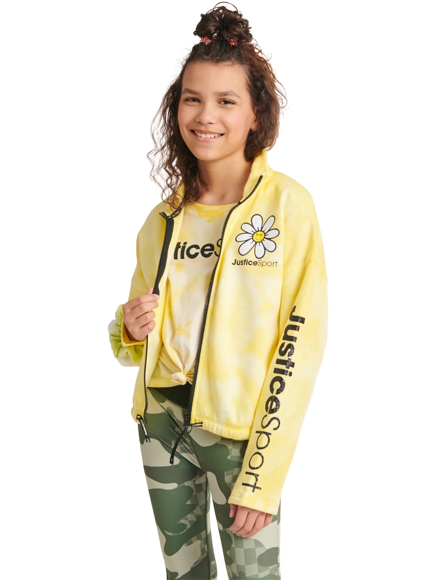 Justice Girls J-Sport Zip Sweatshirt, Sizes XS-XLP - Walmart.com
