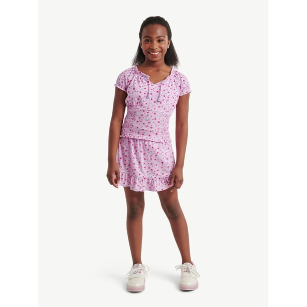 Justice Girls Peasant Top with Skirt 2-Piece Set, Sizes XS-XLP ...