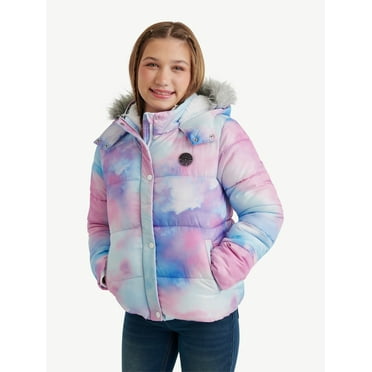Swiss Tech Girls Heavyweight Puffer Coat, Sizes 4-18 & Plus - Walmart.com