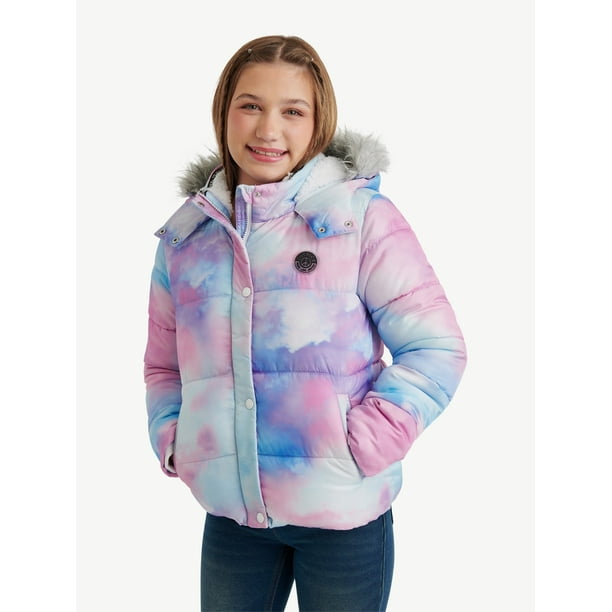 Justice Girls Puffer Jacket, Sizes XS-XL - Walmart Business Supplies