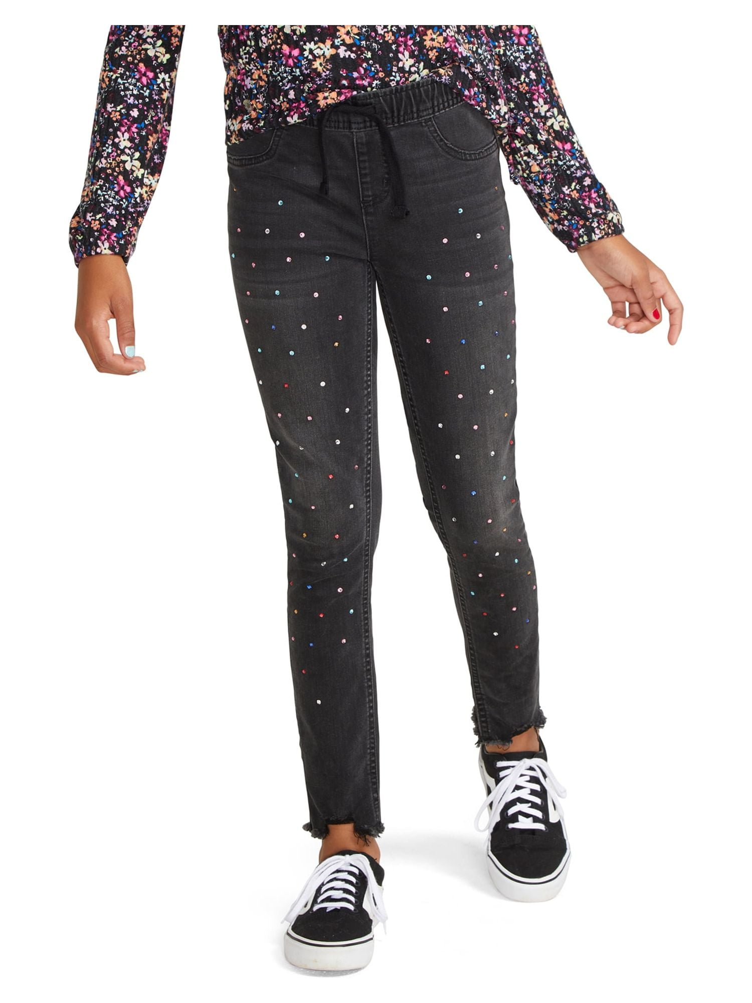 Justice Girls Pull-On Fashion Jeggings, Sizes 5-18 - Walmart.com
