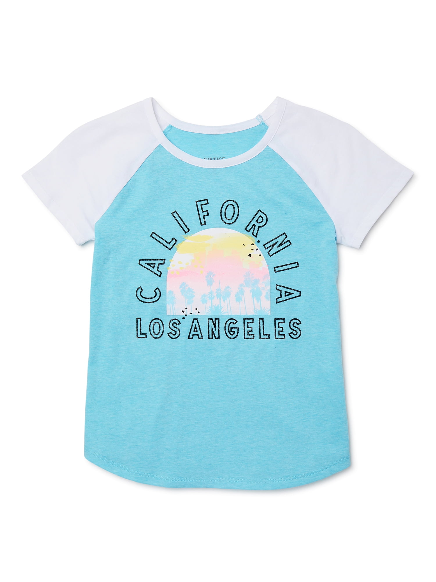Justice Girls Retro Raglan T-Shirt, Sizes 5-18 & Plus - Walmart.com