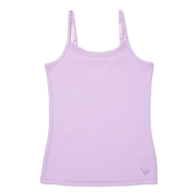 Justice Girls Ribbed Braless Layering Cami, Sizes 4-18 & Plus - Walmart.com