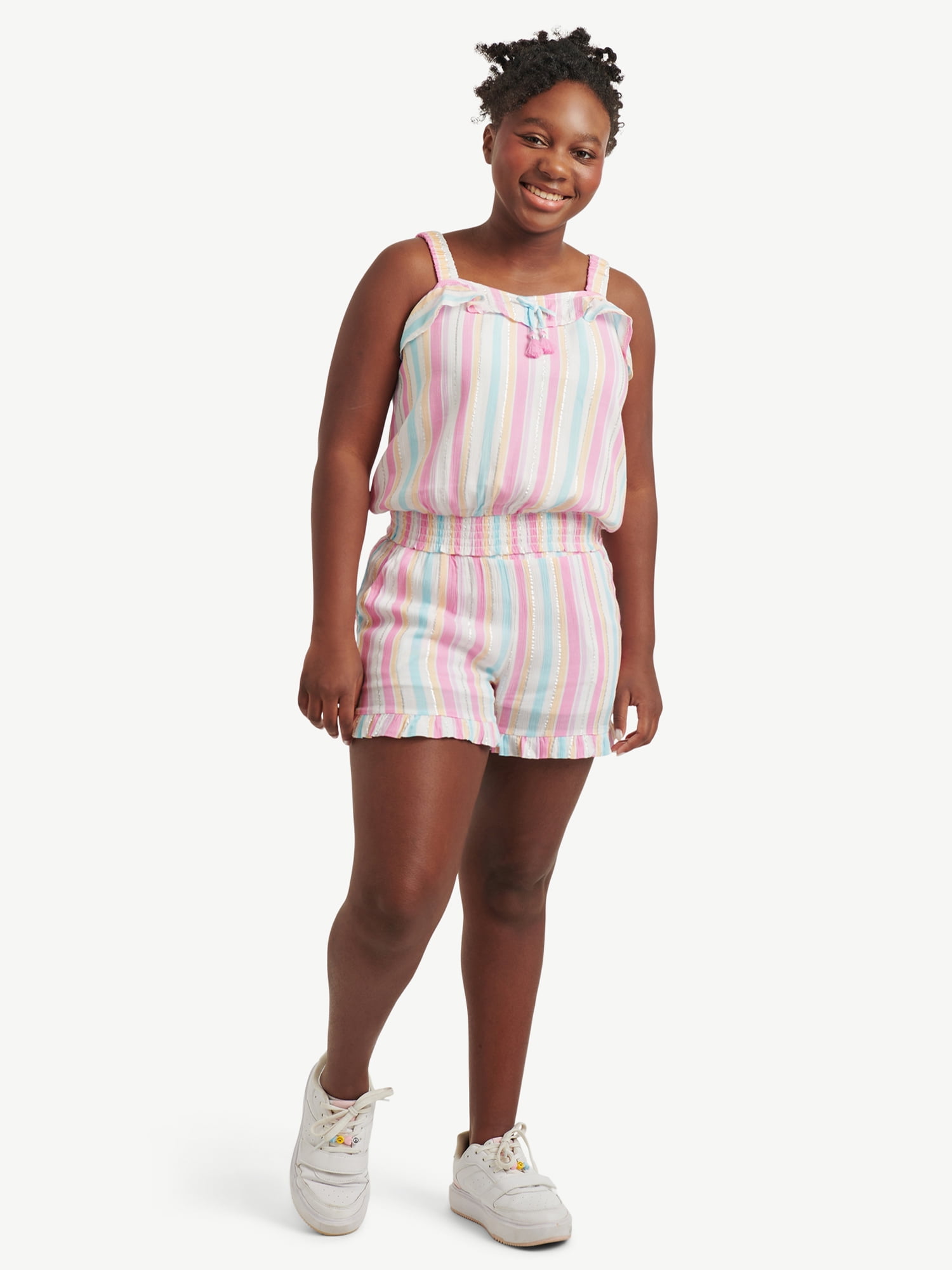 Justice Girls Ruffle Tank and Short Set, Sizes XS-XLP - Walmart.com