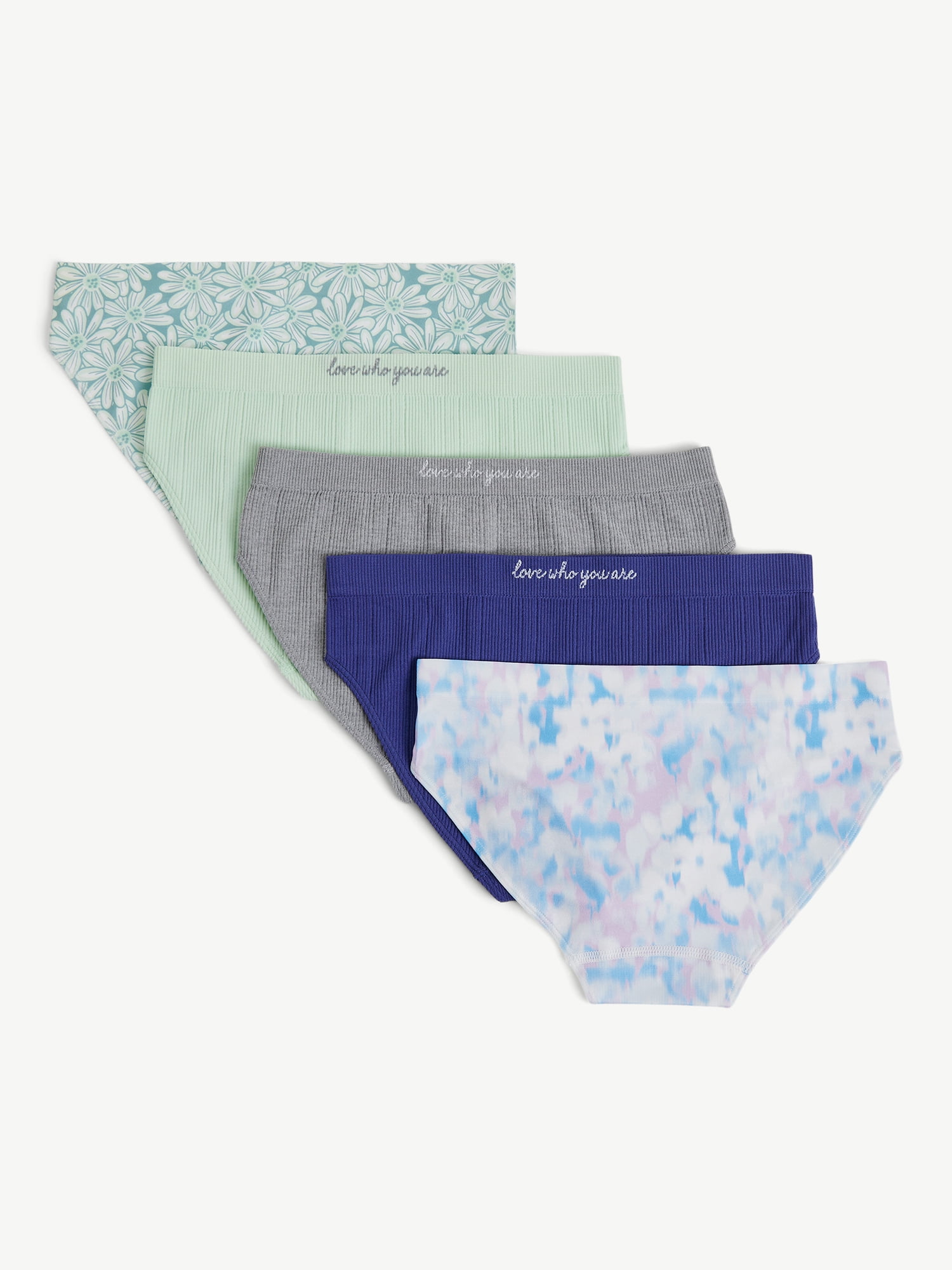 Justice Girls Seamless Bikini Undies, 5-Pack, Sizes 6-16 - Walmart.com