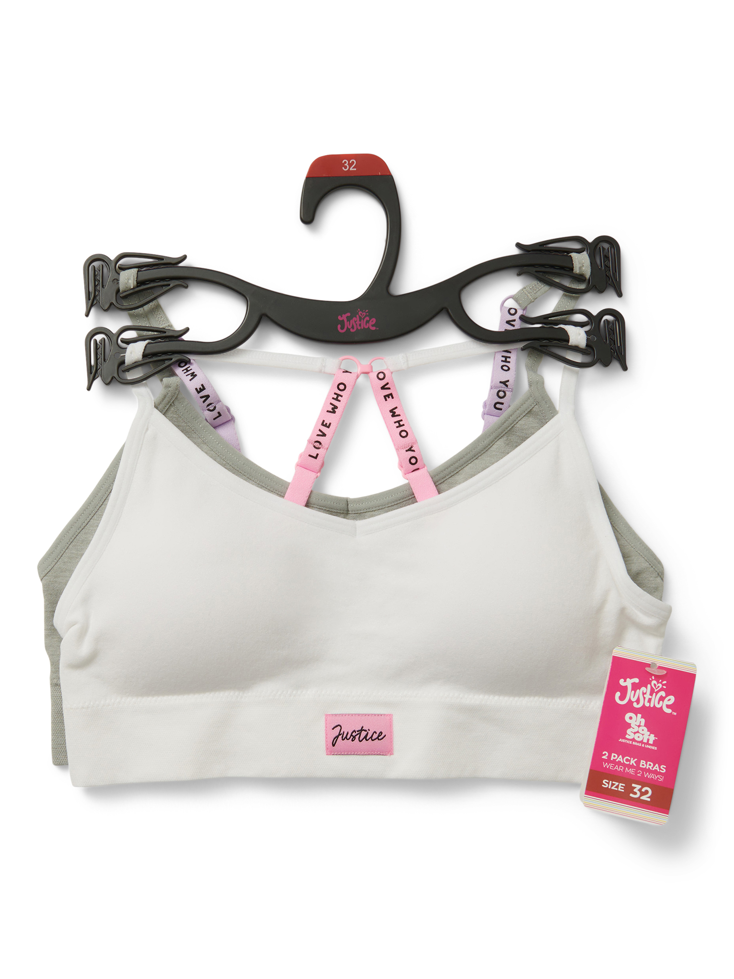 Find Your Perfect Wonder Nation Girls Seamless Longline Bras, 2-Pack ...