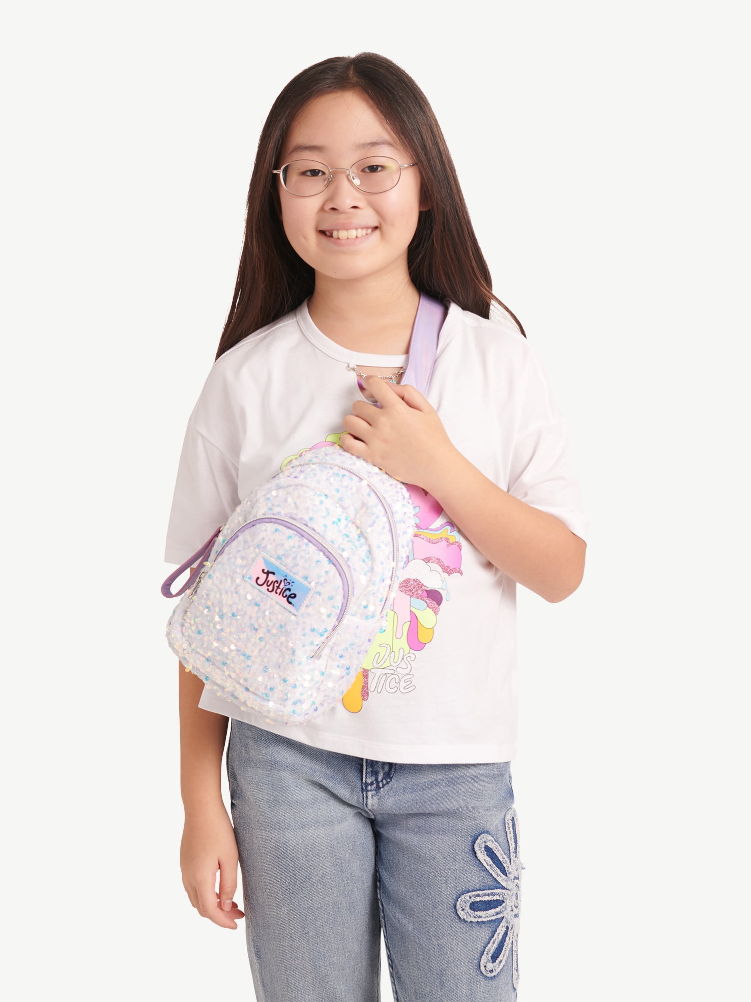 Justice Girls Sling Bag, Iridescent - Walmart.com