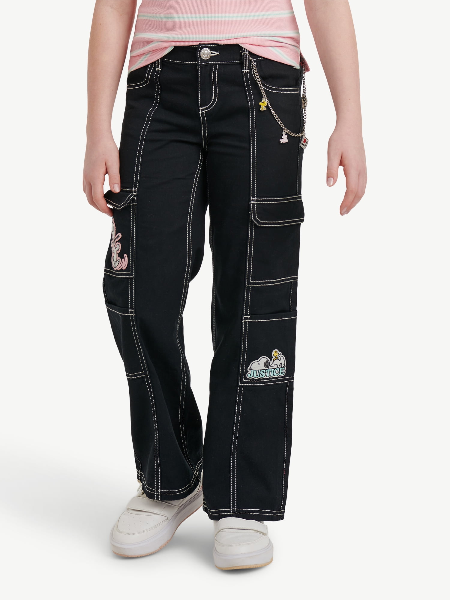 Justice Girls Snoopy Cargo Pant, Sizes 6-18 Slim & Plus - Walmart.com