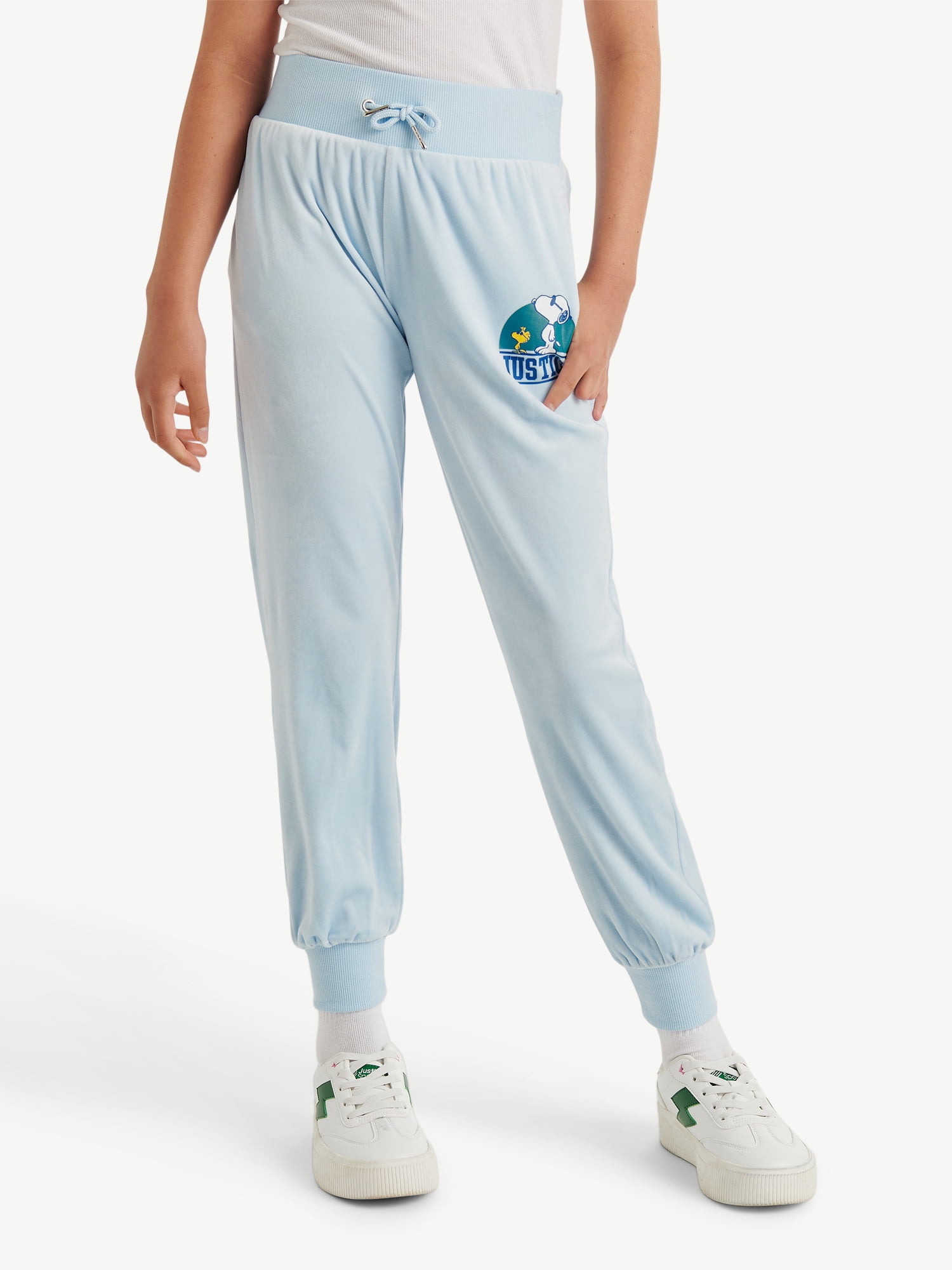 Justice x Snoopy Girls Velour Jogger, Sizes XS - XLP - Walmart.com