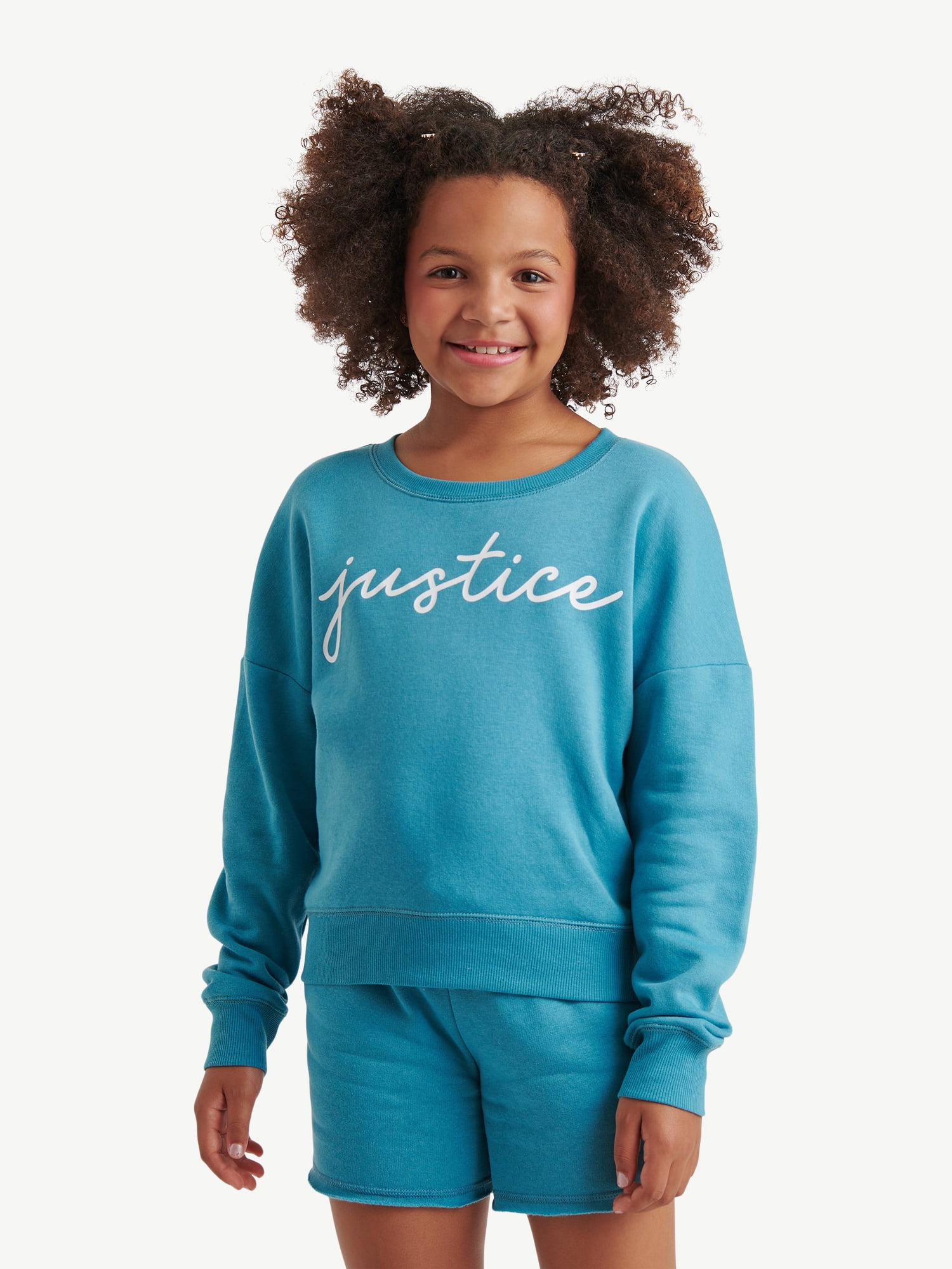 Justice Girls Solid Lounge Crew, Sizes XS-XLP - Walmart.com
