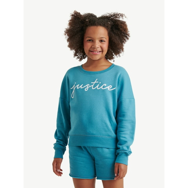 Justice Girls Solid Lounge Crew, Sizes XS-XLP - Walmart.com
