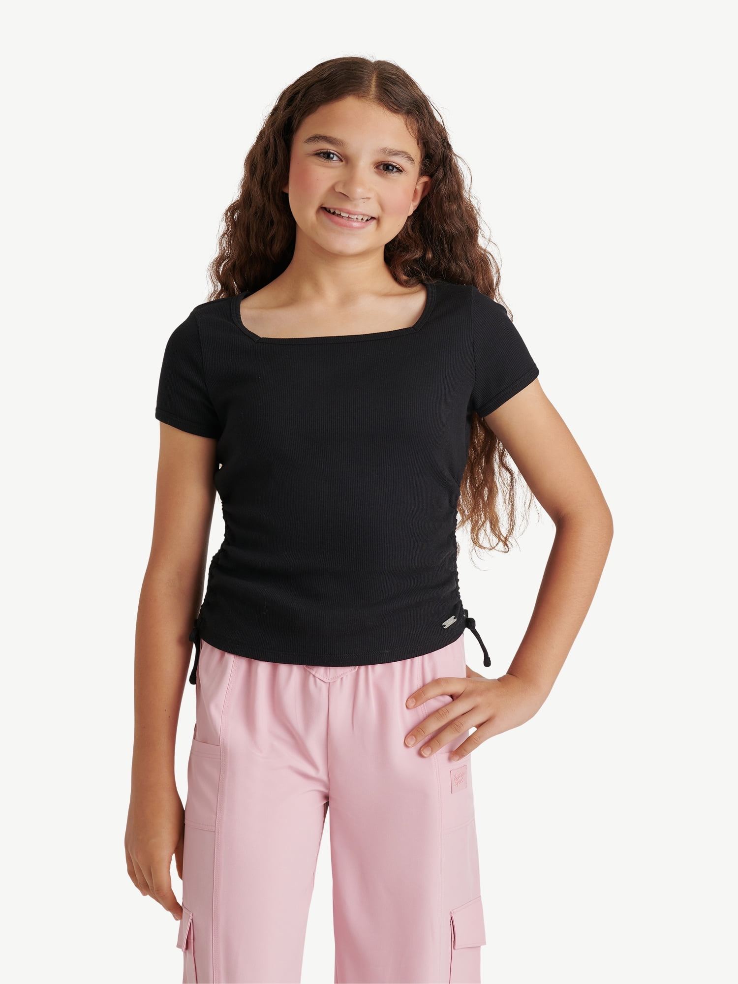 Justice Girls Square Neck Top - Little Fashionistas - Walmart.com