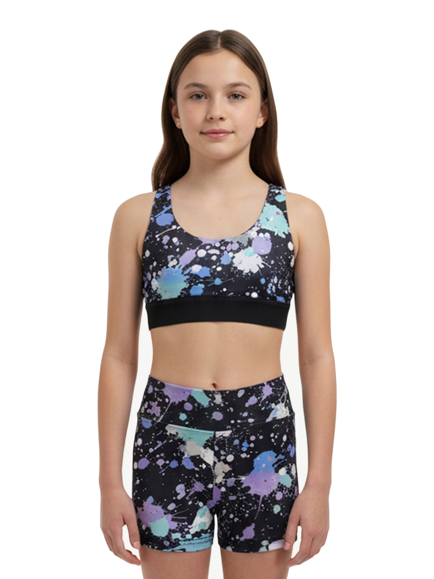 Justice Girls' Strappy Back Sports Bra, Sizes XS-XL - Walmart.com