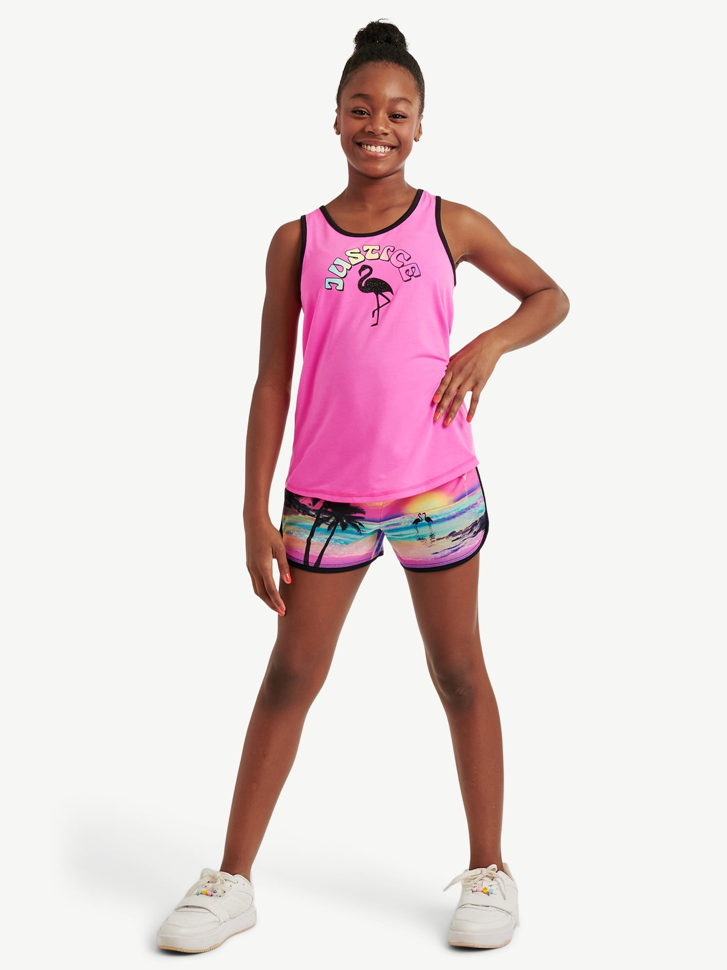 Justice Girls Tank and Short Set, 2-Piece, Sizes XS-XLP, Summer Style ...
