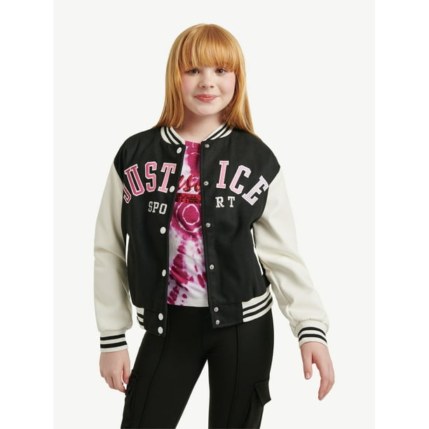 Justice Girls Varsity Jacket, Sizes XS-XLP - Walmart Business Supplies