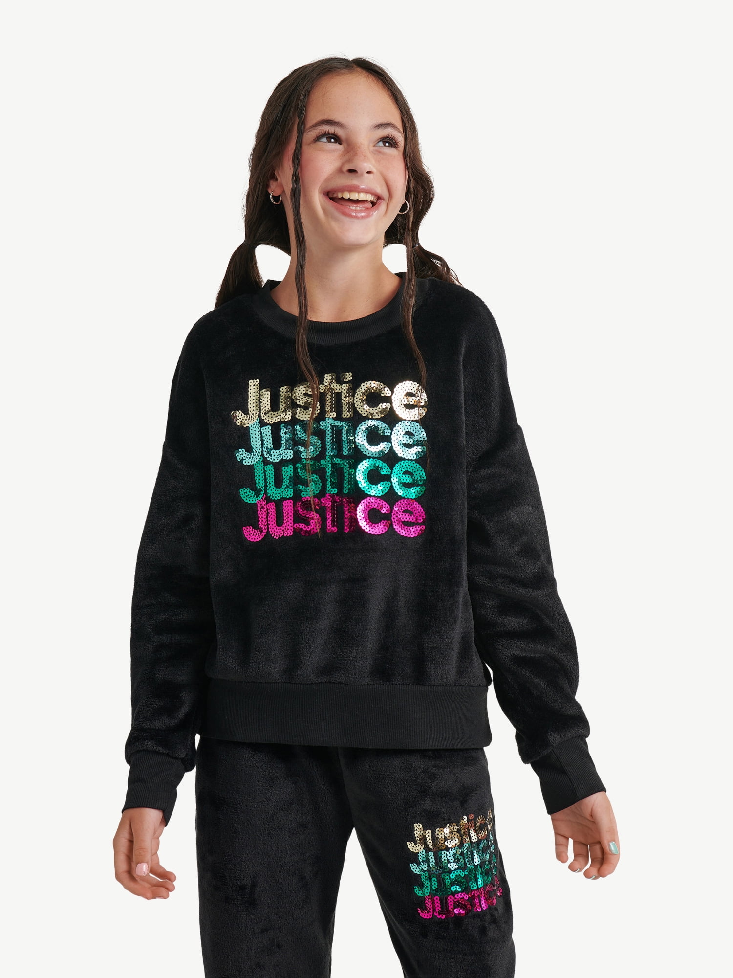 Justice Girls Wooby Crewneck, Sizes XS-XL & Plus - Walmart.com