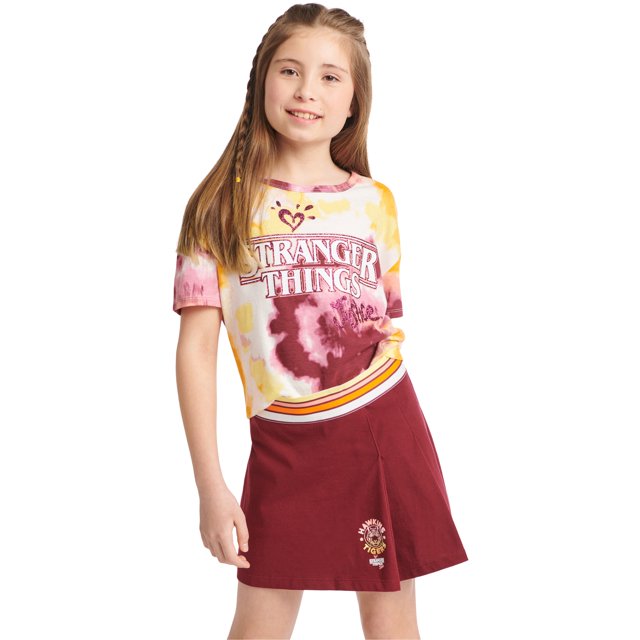 Justice Girls x Stranger Things Boxy T-Shirt, Sizes XS- XLP - Walmart ...