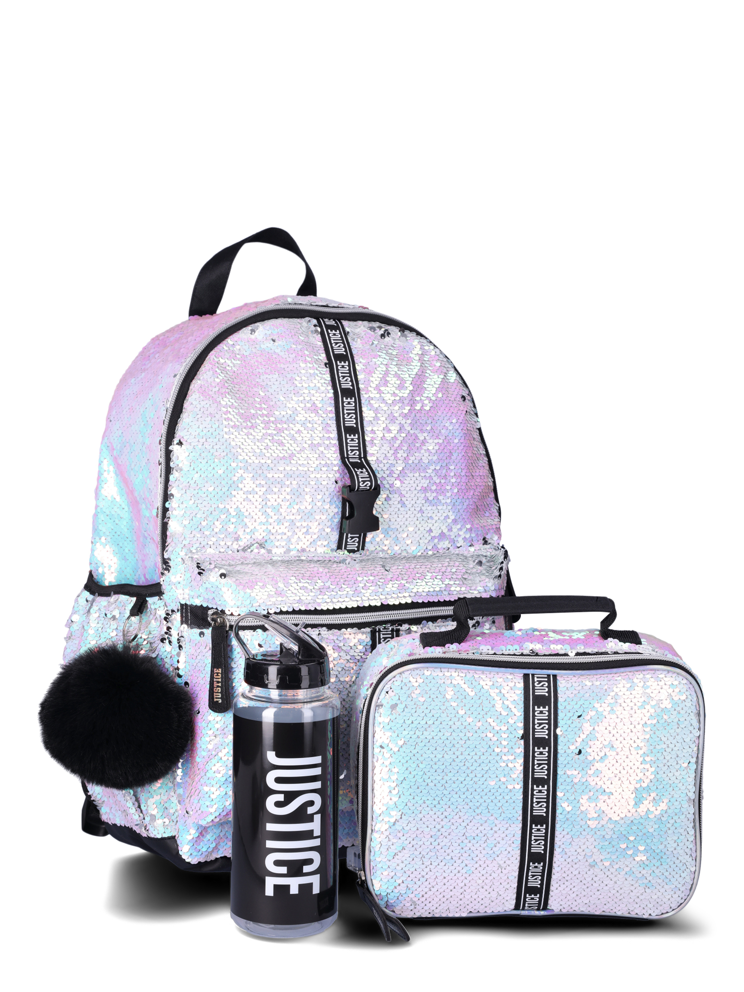 Justice Kids Girls' Blue Tie Dye Backpack with Bungee - Walmart.com