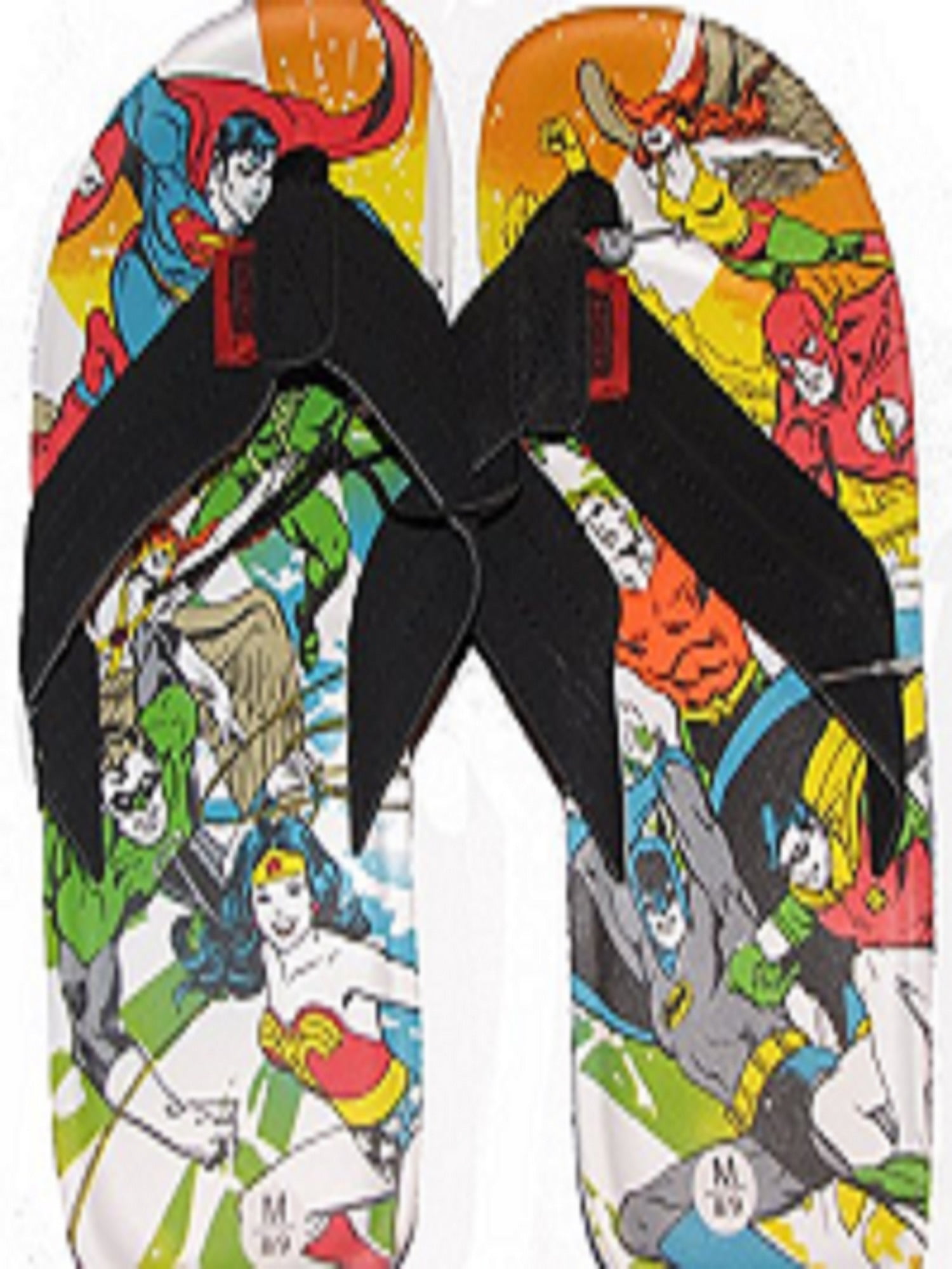 Justice League of America JLA Men Suede Leatherette Flip Flop Sandals ...