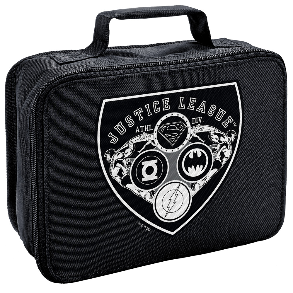 Justice League Athletic Shield Logo Insulated Soft Sided Lunch Box ...