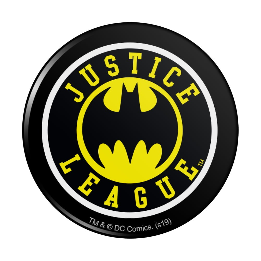 Justice League Batman Athletic Logo Pinback Button Pin - Walmart.com