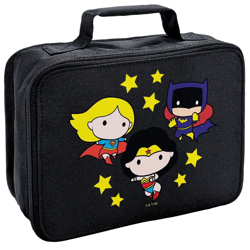 Justice League Girl Power Chibi Insulated Soft Sided Lunch Box ...