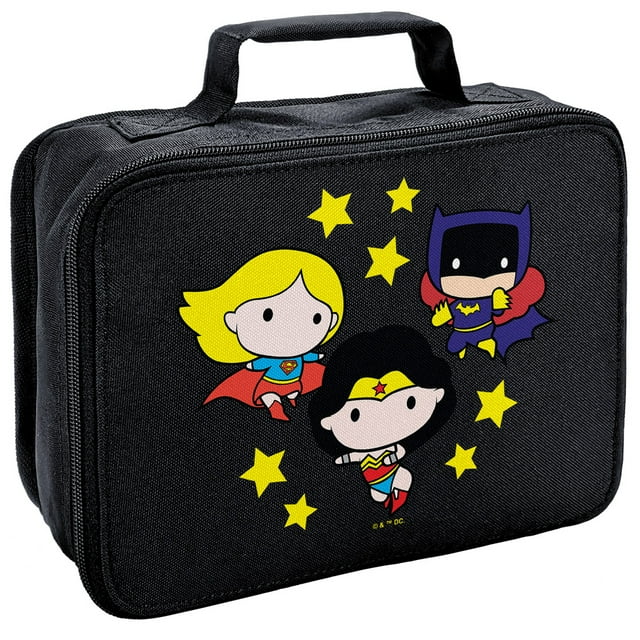 Justice League Girl Power Chibi Insulated Soft Sided Lunch Box ...