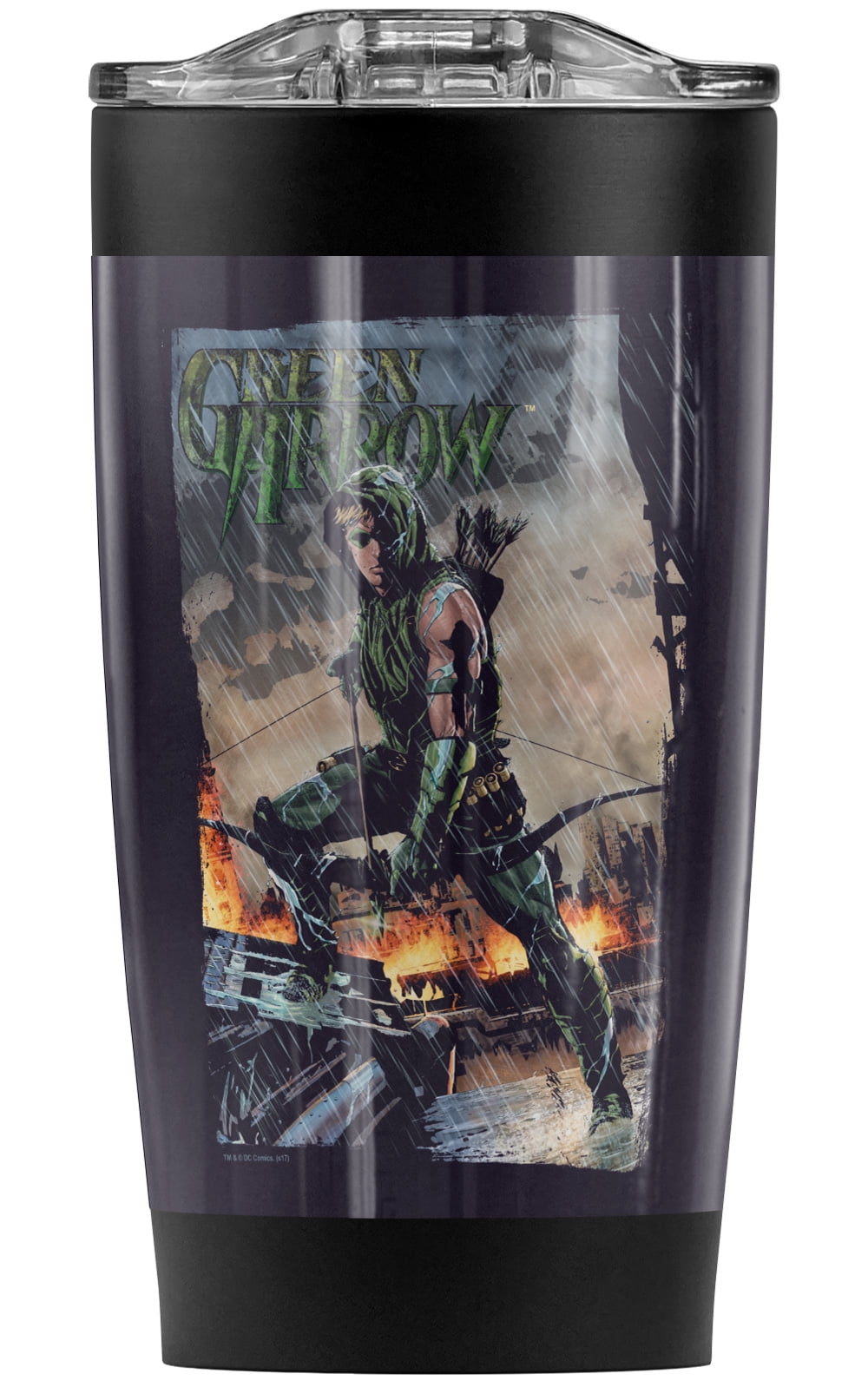 Justice League Green Arrow Fire And Rain Stainless Steel Tumbler 20 oz ...