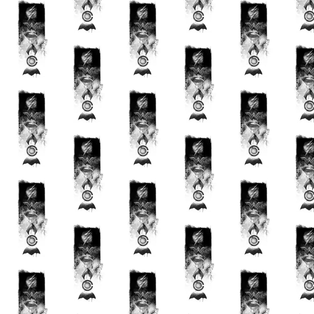Justice League Justice League Emblems Premium Roll Gift Wrap Wrapping ...