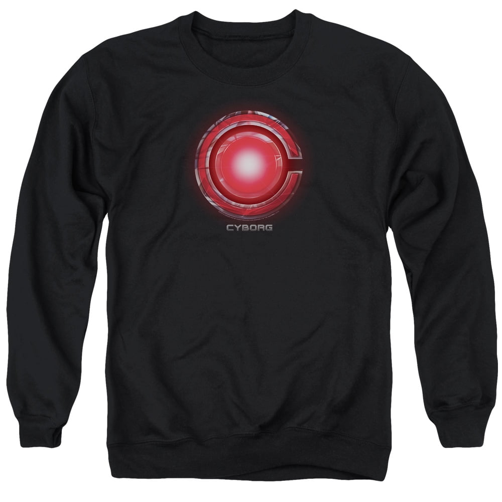 Justice League Movie - Cyborg Logo - Crewneck Sweatshirt - Large ...