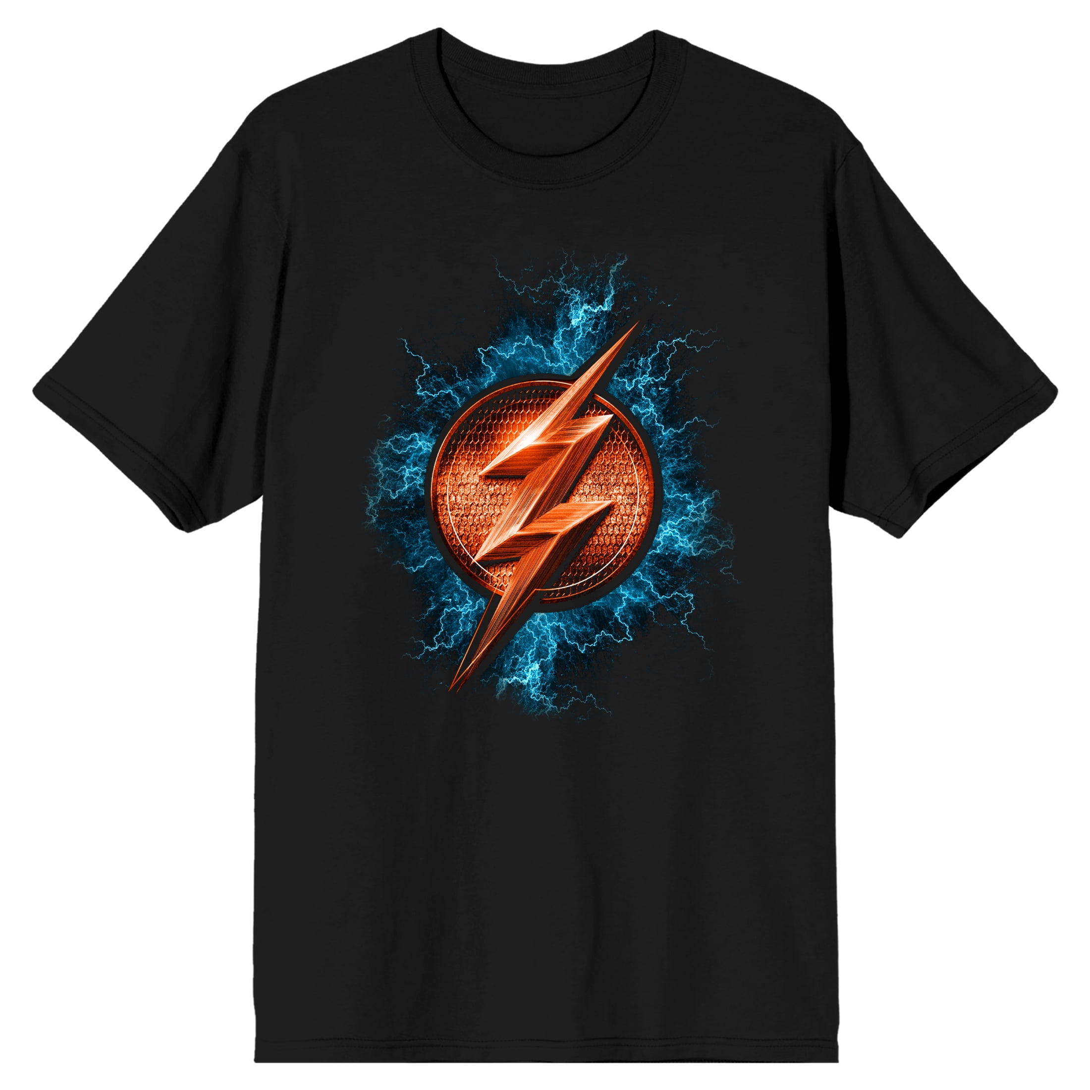 Justice League Movie Flash Insignia Men's Black T-shirt-Large - Walmart ...