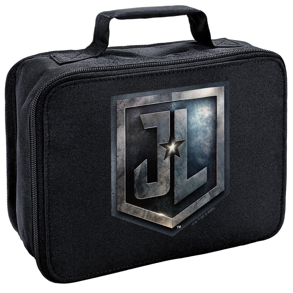 Justice League Movie Logo Insulated Soft Sided Lunch Box - Reusable ...