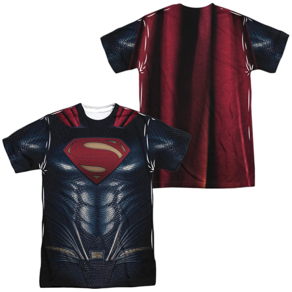 Justice League Movie Superman Uniform Unisex Adult Sublimated Costume T ...