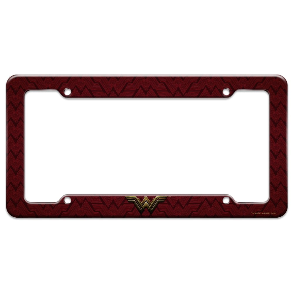 Justice League Movie Wonder Woman Logo License Plate Tag Frame ...