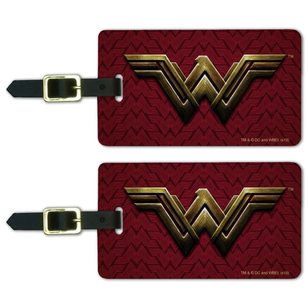Justice League Movie Wonder Woman Logo Luggage ID Tags Suitcase Carry ...