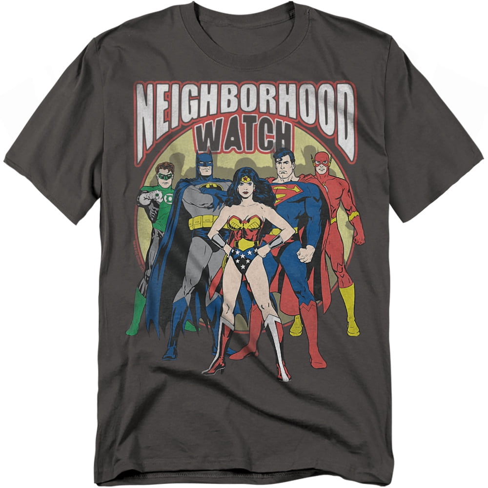 Justice League Neighborhood Watch T-Shirt-Men's Small - Walmart.com